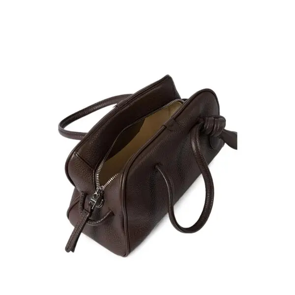 Jacquemus Grained Leather Tote Bag - Brown