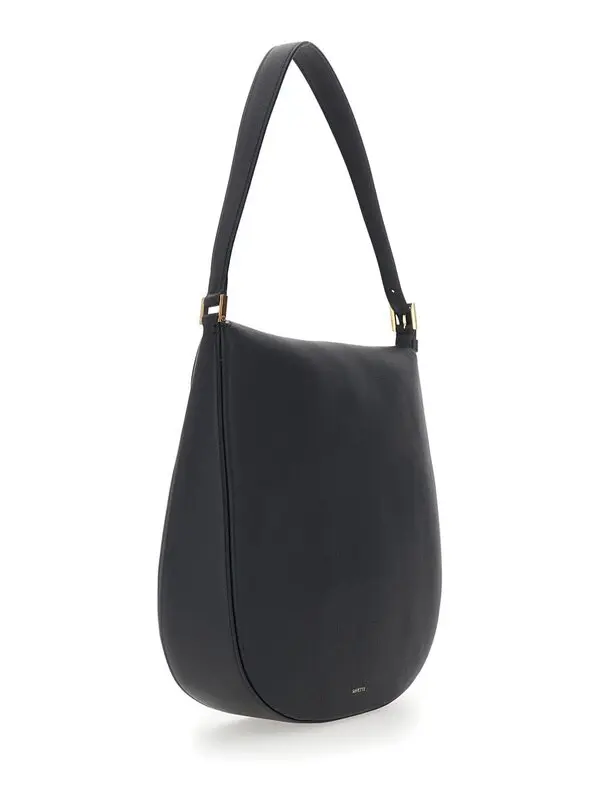 Savette Shoulder Bag 'tondo' With Adjustable Strap And Logo Plate On The Front - Multicolor