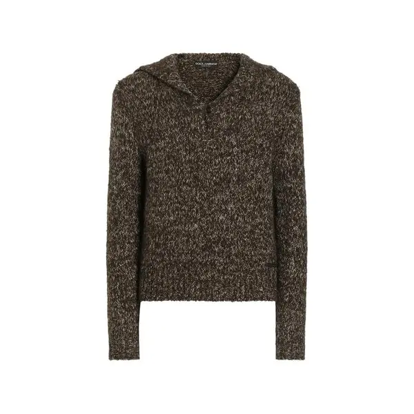 Dolce & Gabbana 3-gauge Heavy Knit Pullover Jumper - Brown