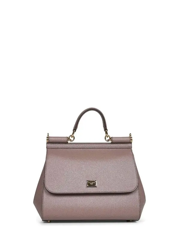 Dolce & Gabbana Taupe Large Sicily Handbag - Multicolor