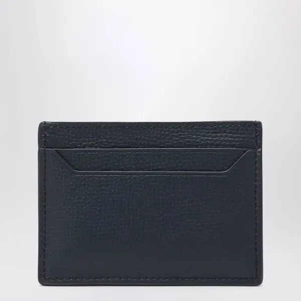 Loewe Navy Leather Anagram Card Holder