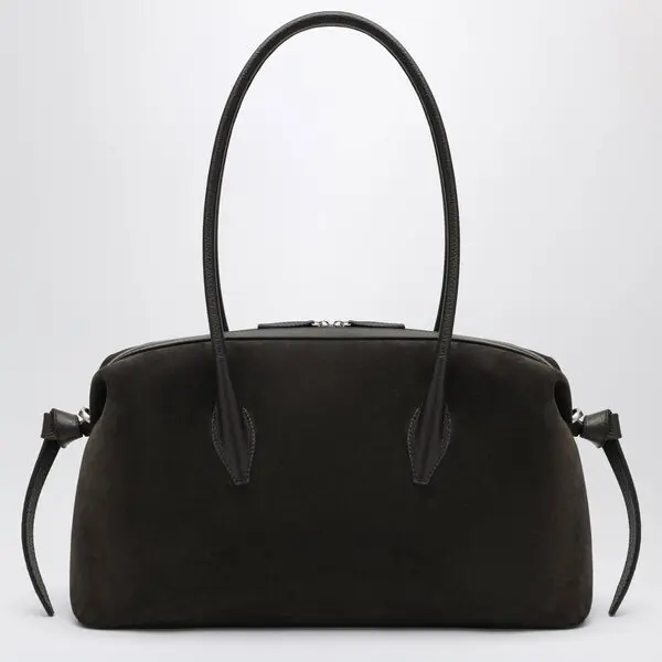 Yuzefi Brioche Duffle Bag In Ganache-coloured Suede - Brown