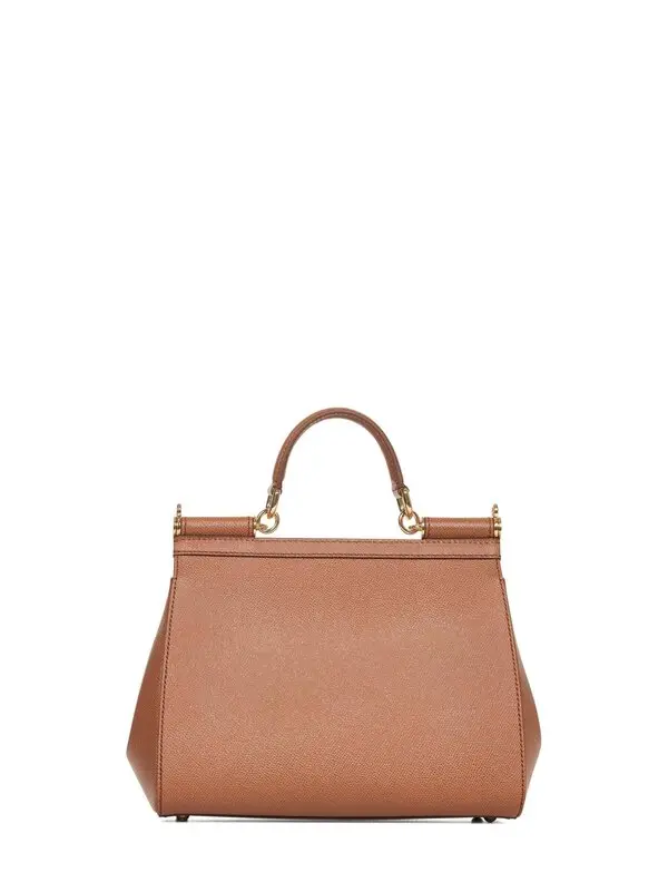 Dolce & Gabbana Camel Large Sicily Handbag