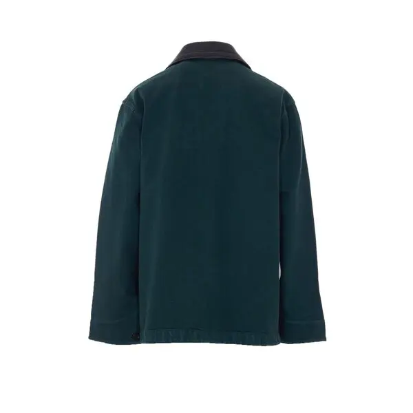 Miu Miu Logo Gabardine Single Breast Jacket