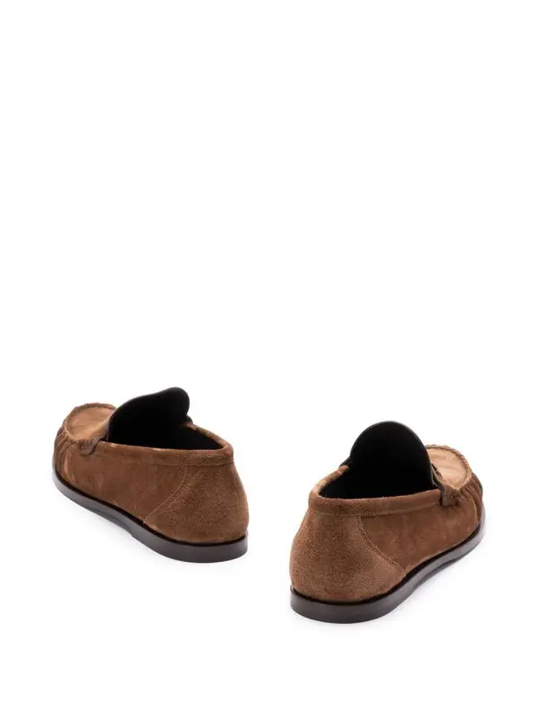Saint Laurent Laurent Suede Leather Loafers