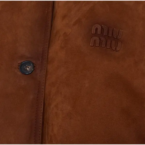 Miu Miu Waxed Suede Jacket