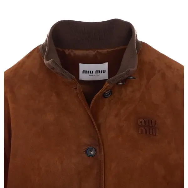 Miu Miu Waxed Suede Jacket