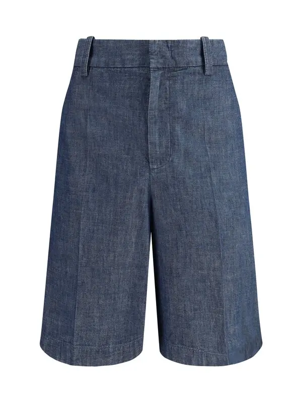 JIL SANDER Cotton Bermuda - Blue