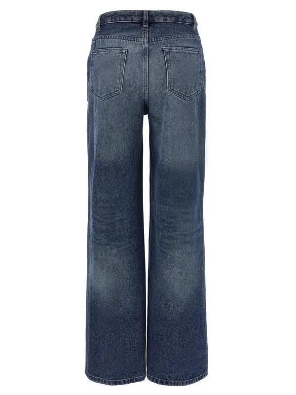 A.p.c. Elisabeth Stonewashed Denim Jeans - Blue