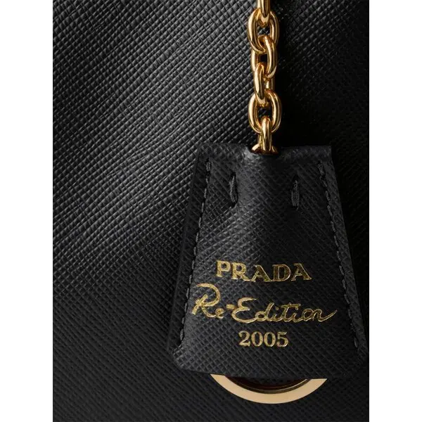 Prada Saffiano Leather Re-edition 2005 Mini Bag - Black