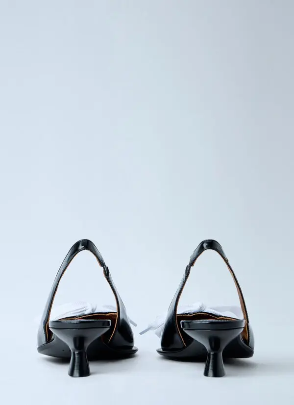 Marni Slingback Kitten Heel Pumps - Black