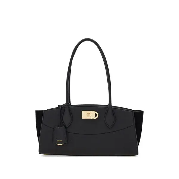 FERRAGAMO Studio Soft Tote Bag - Black
