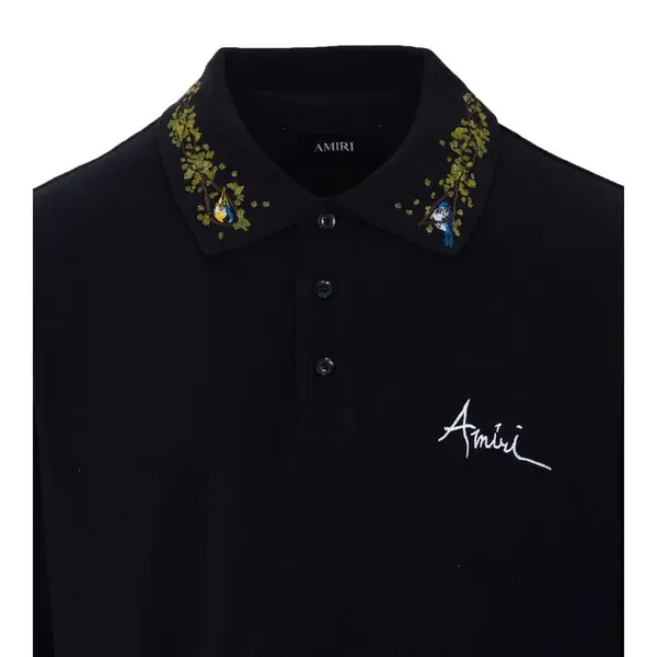 Amiri Floral Collar Polo
