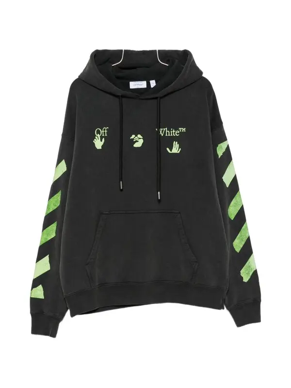 Off-White Bacco Arrow Skate Cotton Hoodie - Multicolor