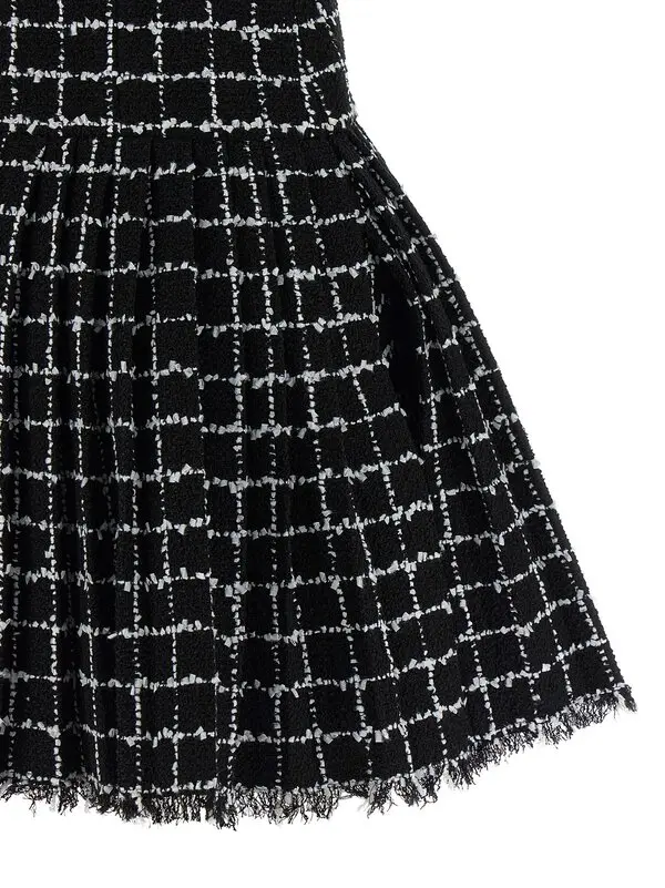 Balmain Tweed Check Mini Dress