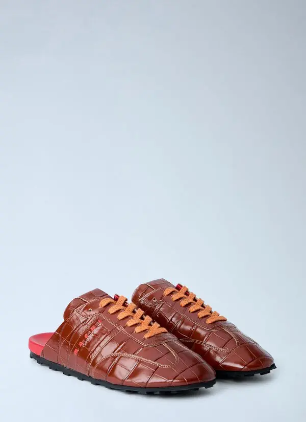 Marni Laced Leather Mules