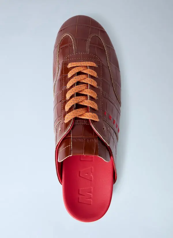 Marni Laced Leather Mules