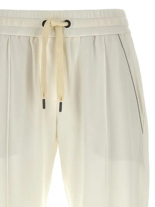 Brunello Cucinelli Monile Joggers - White