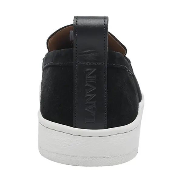 LANVIN Crusier Suede Slip On Loafers