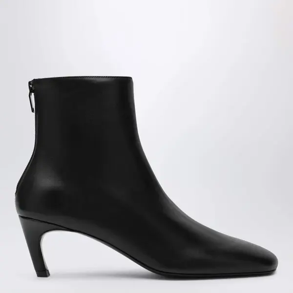 TOTEME Nappa Leather Ankle Boots - Black