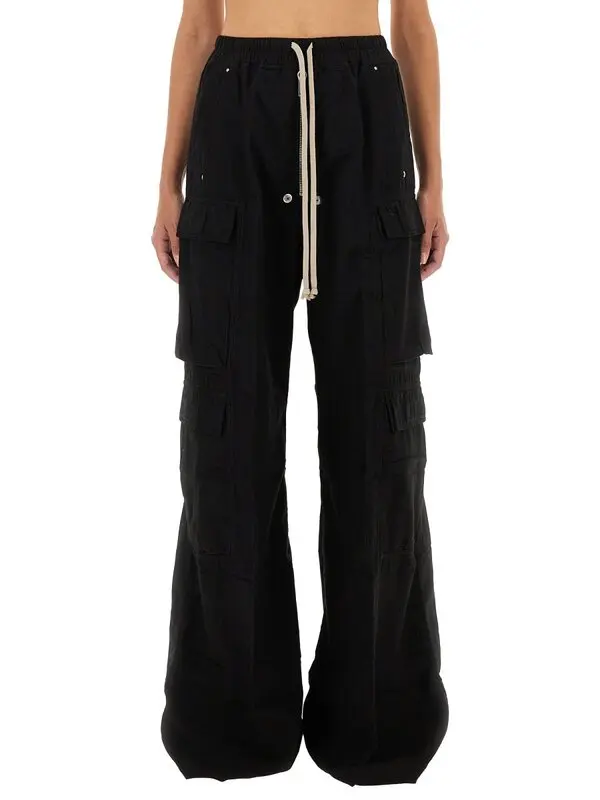 Rick Owens Double Cargo Jumbo Belas Pants - Black