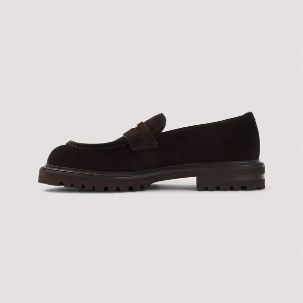 Giorgio Armani Suede Penny Loafers