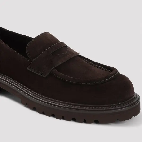 Giorgio Armani Suede Penny Loafers