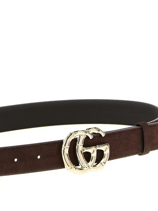 Gucci Gg Marmont Leather Belt - Brown