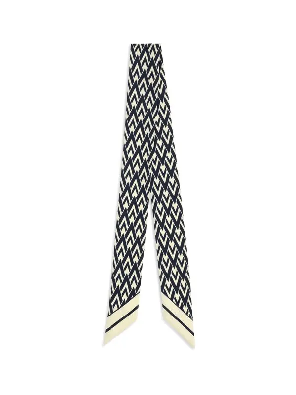 Valentino Garavani Twill Tout La V Scarf - Blue