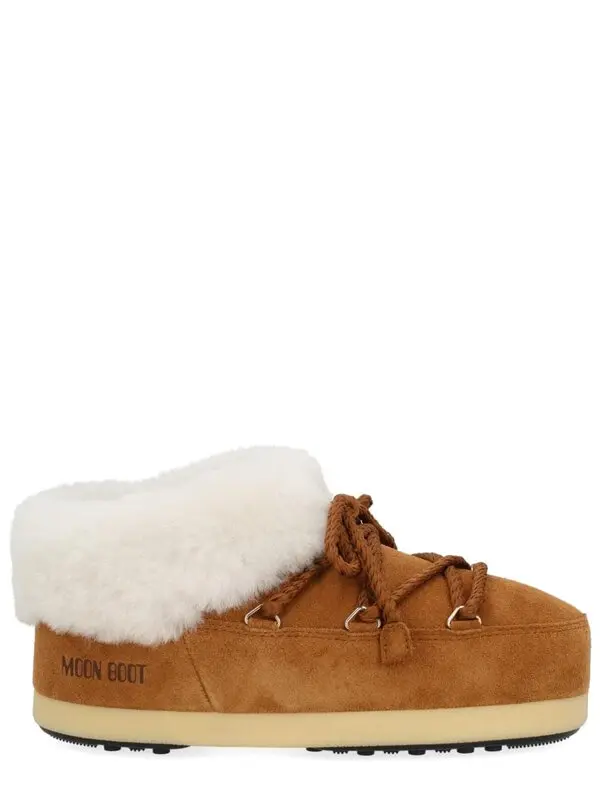 Moon Boot Leather Evx Mules - Cream