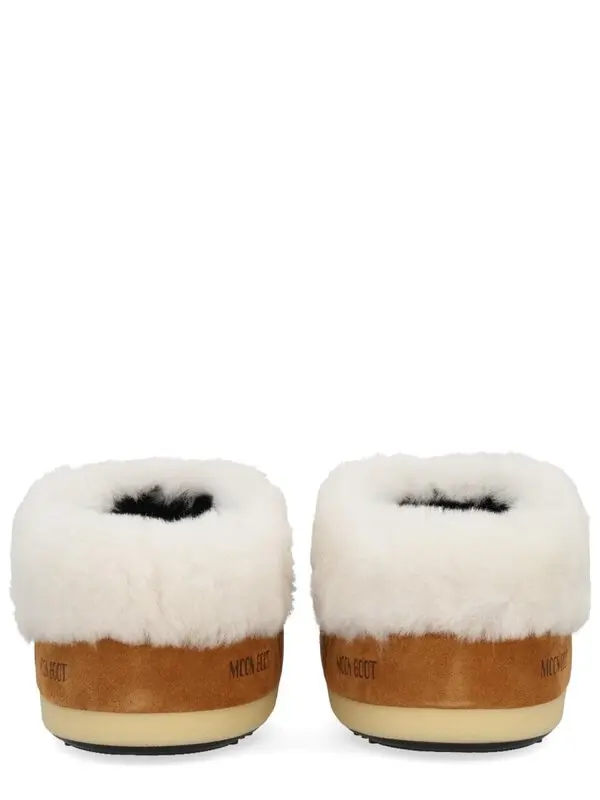 Moon Boot Leather Evx Mules - Cream
