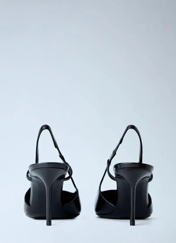 Saint Laurent Jeanne Slingback Pumps - Black