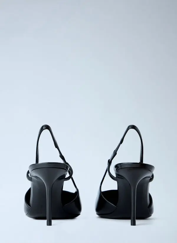 Saint Laurent Jeanne Slingback Pumps - Black