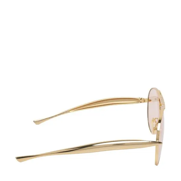 Bottega Veneta Aviator Sardine Sunglasses - Gold