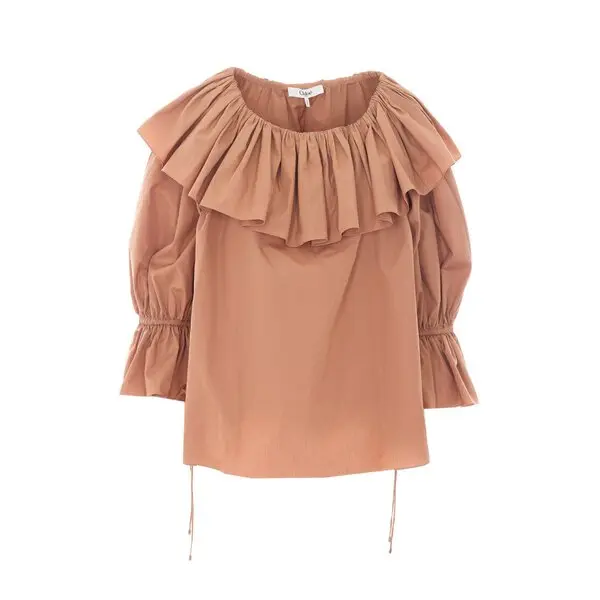 Chloé Cotton Top - Pink