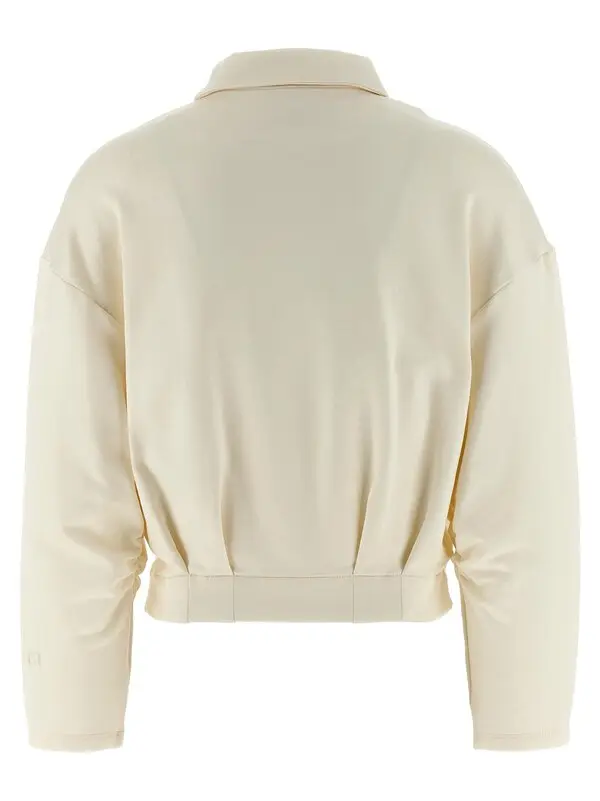 Max Mara Argenta Cropped Sweatshirt - White