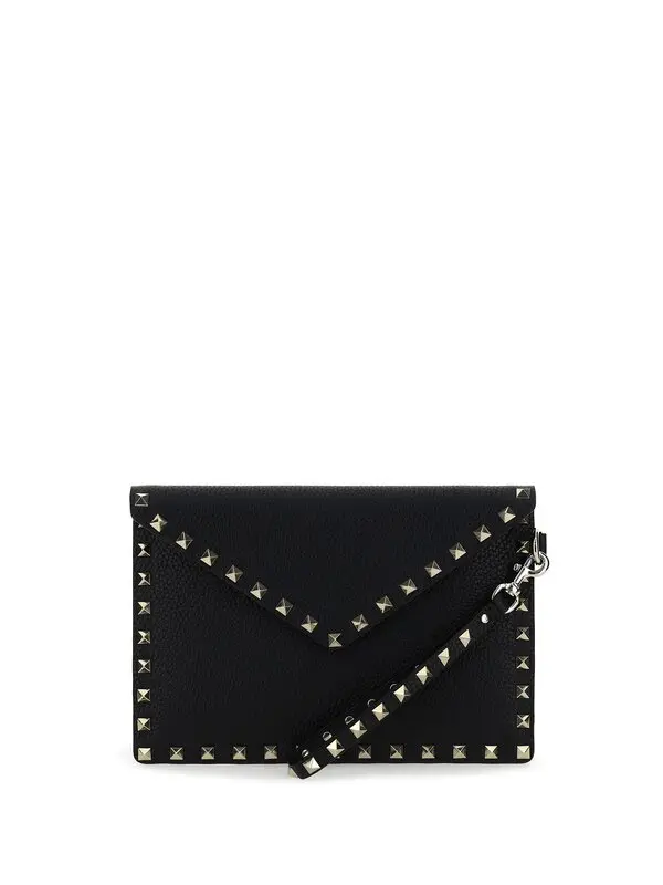 Valentino Garavani Rockstud Leather Pouch - Black