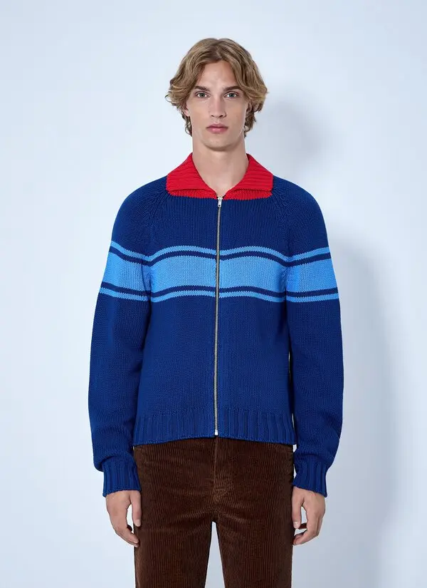 Marni Zip-up Knit Cardigan