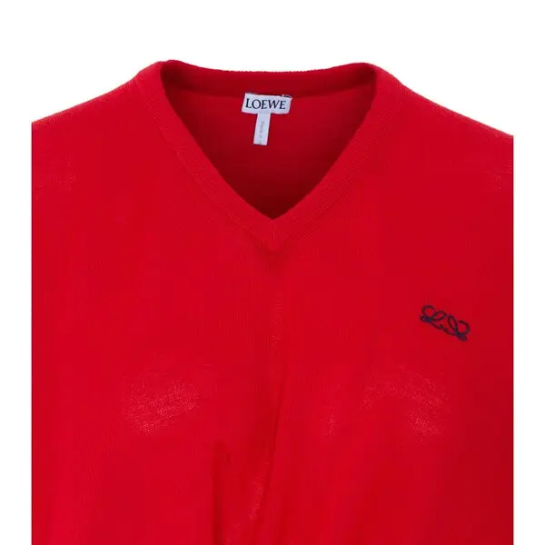 Loewe Logo Monogram Draped Sweater