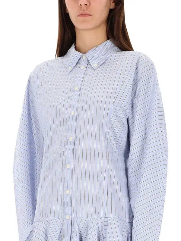 GANNI Striped Chemisier Dress - Multicolor