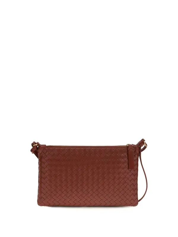 Bottega Veneta Intrecciato Shoulder Bag - Red