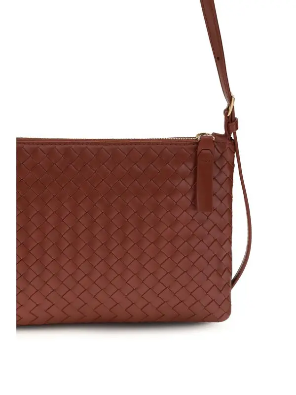 Bottega Veneta Intrecciato Shoulder Bag - Red