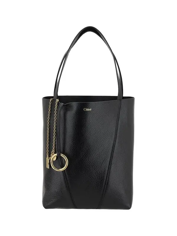 Chloé Spin Shoulder Bag - Black
