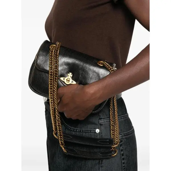 VIVIENNE WESTWOOD Calf Leather Shoulder Bag