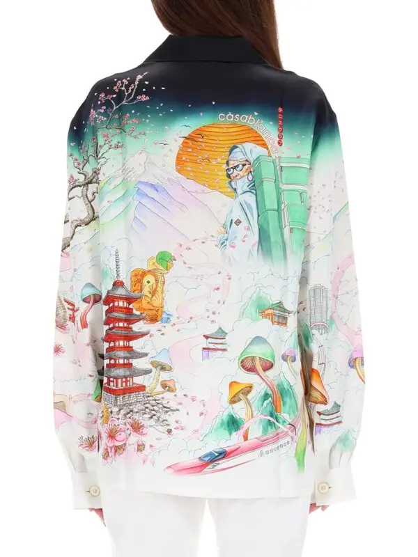 Casablanca Flower Print Shirt - Multicolor