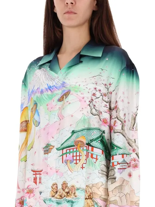 Casablanca Flower Print Shirt - Multicolor
