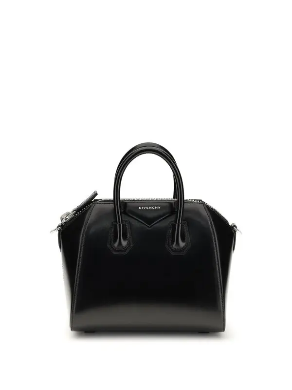 Givenchy Box Leather Antigona Mini Handbag - Black