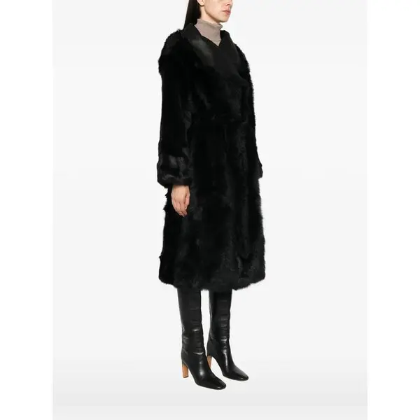 YVES SALOMON Faux Fur Coat