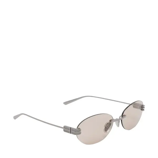 Balenciaga Gossip Oval Sunglasses - Brown
