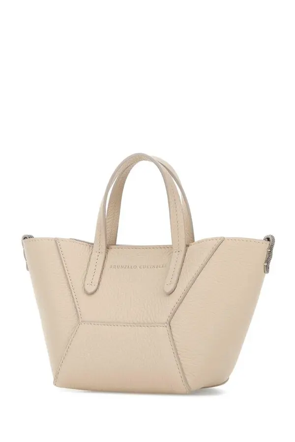 Brunello Cucinelli Sand Leather Handbag